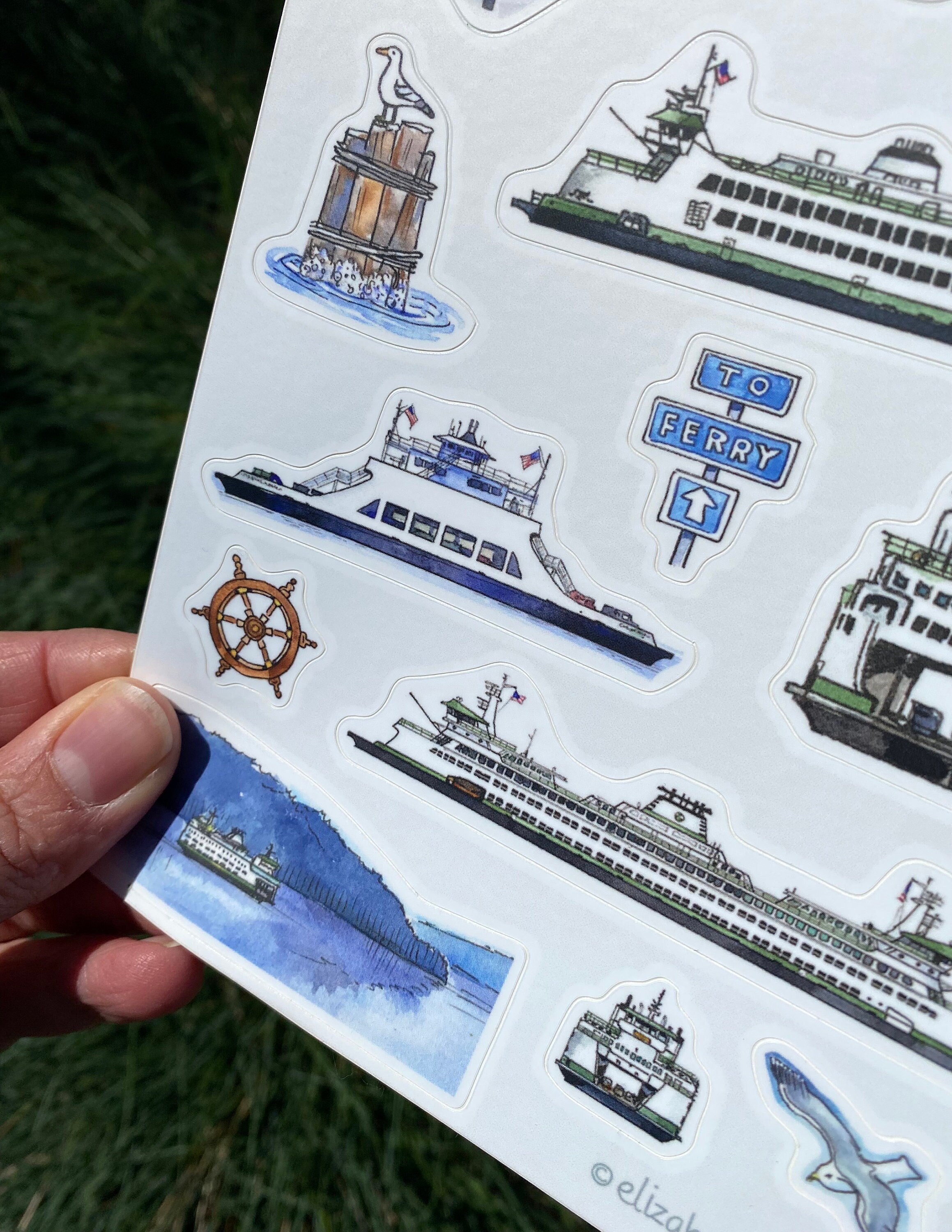Ferries Sticker Sheet - Etsy