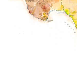 Texas State Map Watercolor Illustration TX Map Art Colorful City Texan ...