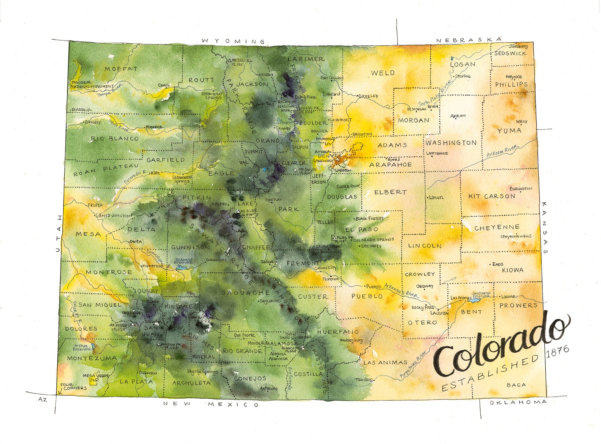 Colorado State Map