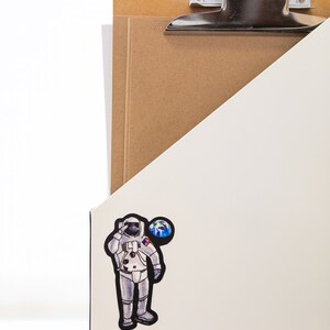 Astronaut Watercolor Vinyl Sticker Moon Landing Apollo 11 Space Art for ...