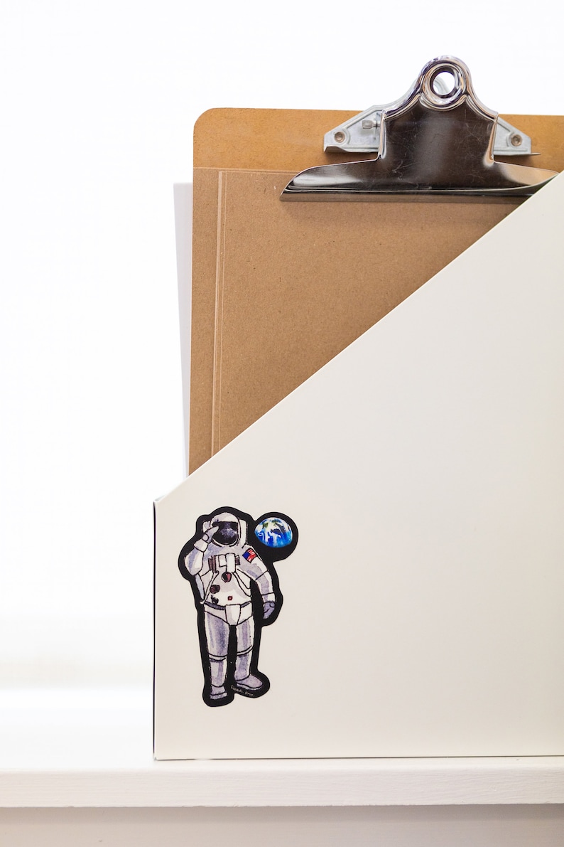 Astronaut Watercolor Vinyl Sticker Moon Landing Apollo 11 | Etsy