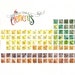 The Periodic Table of Elements Watercolor Illustration Geek Chic Art ...