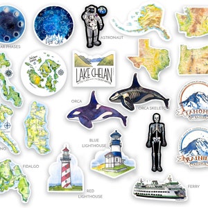 Ferry Sticker Washington State Ferries Ferry Boat Seattle San - Etsy