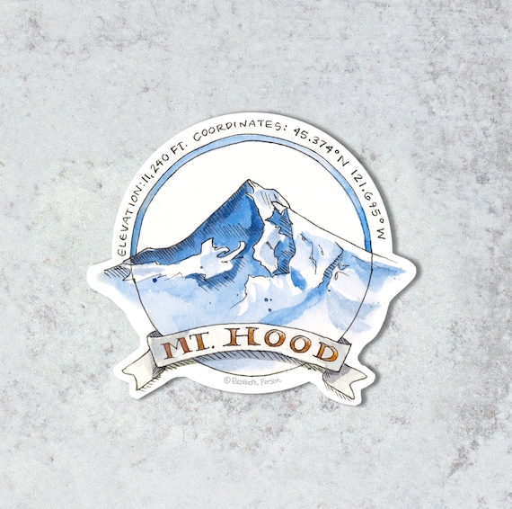 Mount Hood Vinyl Sticker for Computer Car Laptop Water Bottle - Etsy