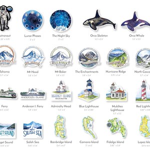 Ferry Sticker Washington State Ferries Ferry Boat Seattle San Juan ...
