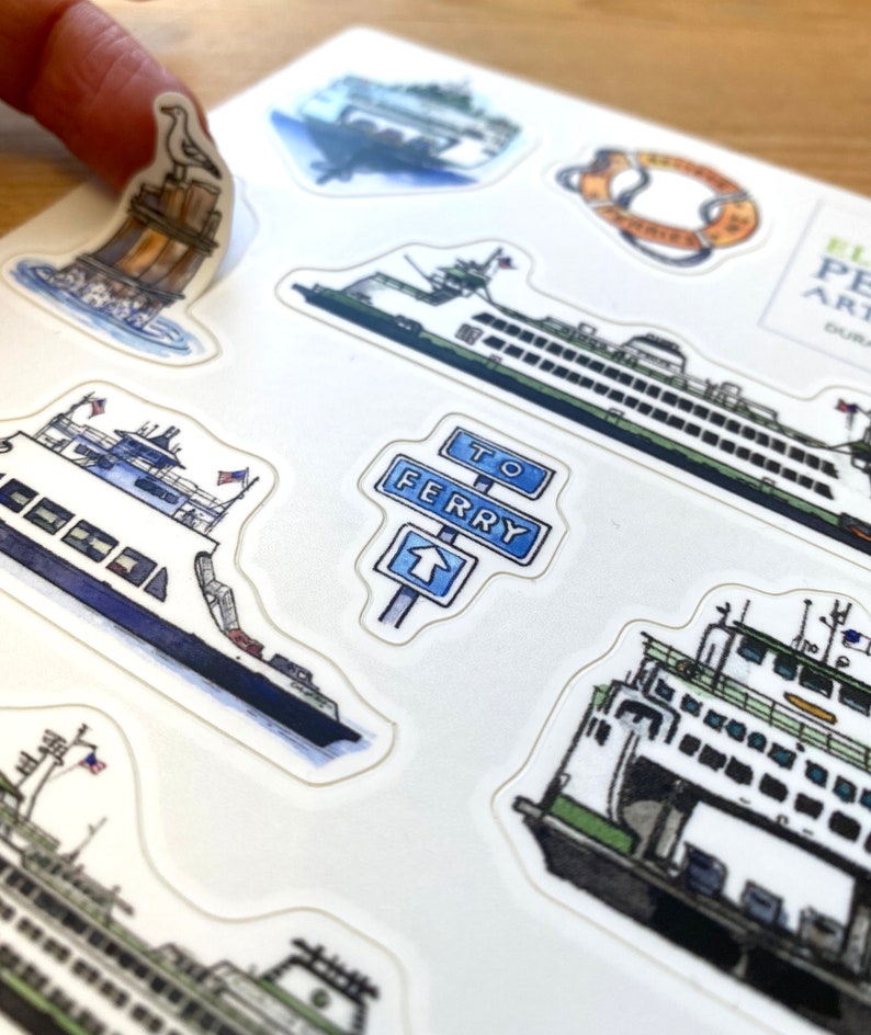 Ferries Sticker Sheet - Etsy