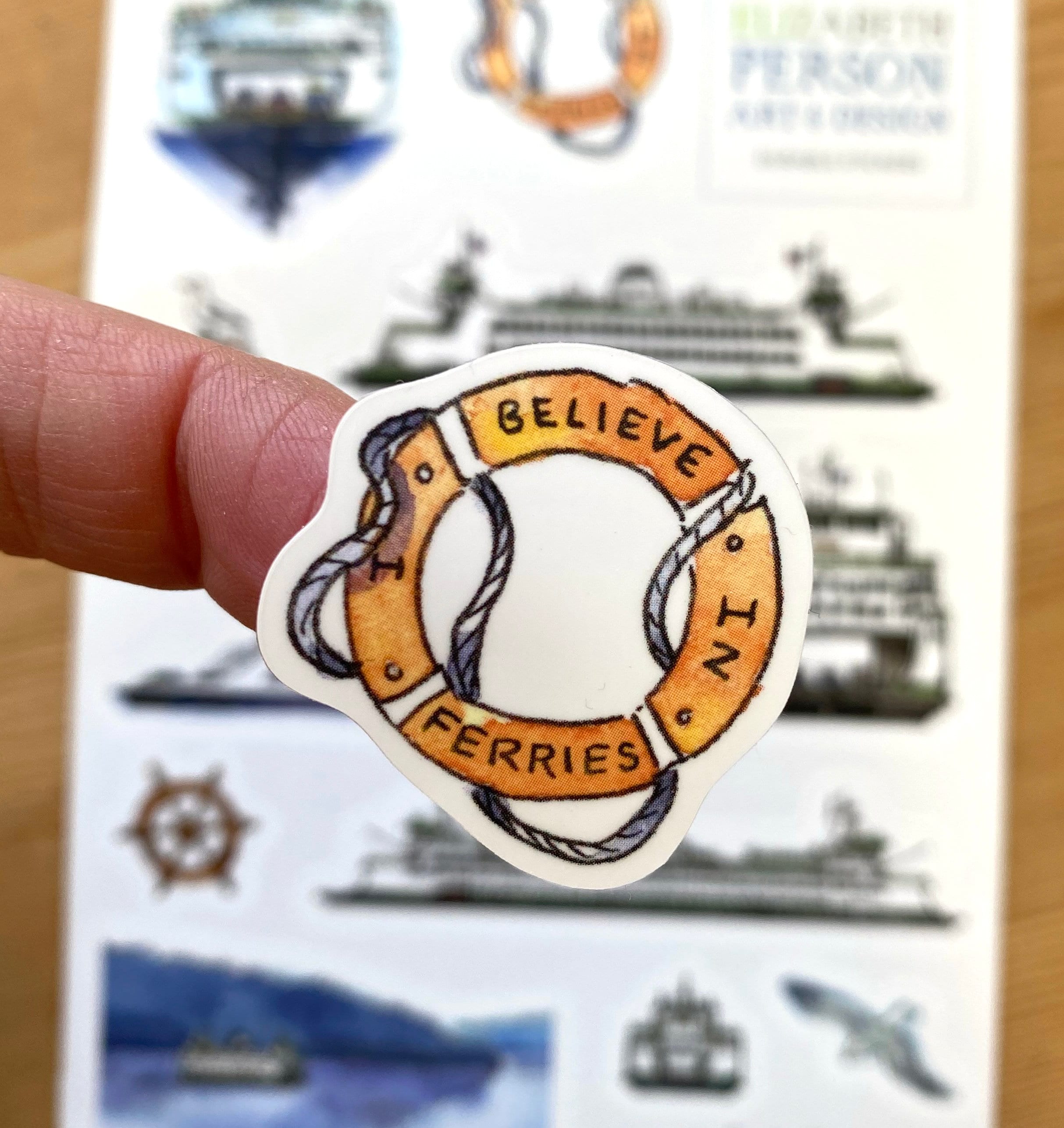 Ferries Sticker Sheet - Etsy
