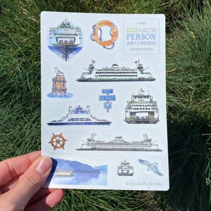 Ferries Sticker Sheet - Etsy