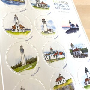 Lighthouses Sticker Sheet - Etsy