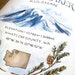 Mount Baker Mountain Watercolor Illustration Bellingham Wall Art Map ...
