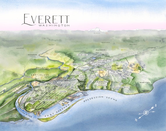 City Of Everett Neighborhood Map