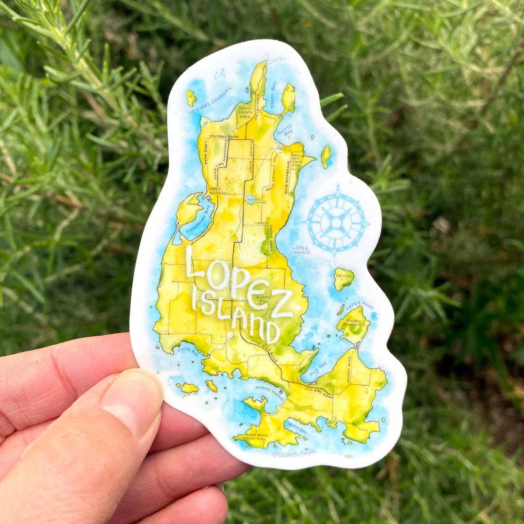 Lopez Island Vinyl Sticker for Computer Car Laptop Water Bottle - Etsy