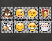 Items similar to Emoji Banner-8 Emoji Character Party Banner-BONUS ...