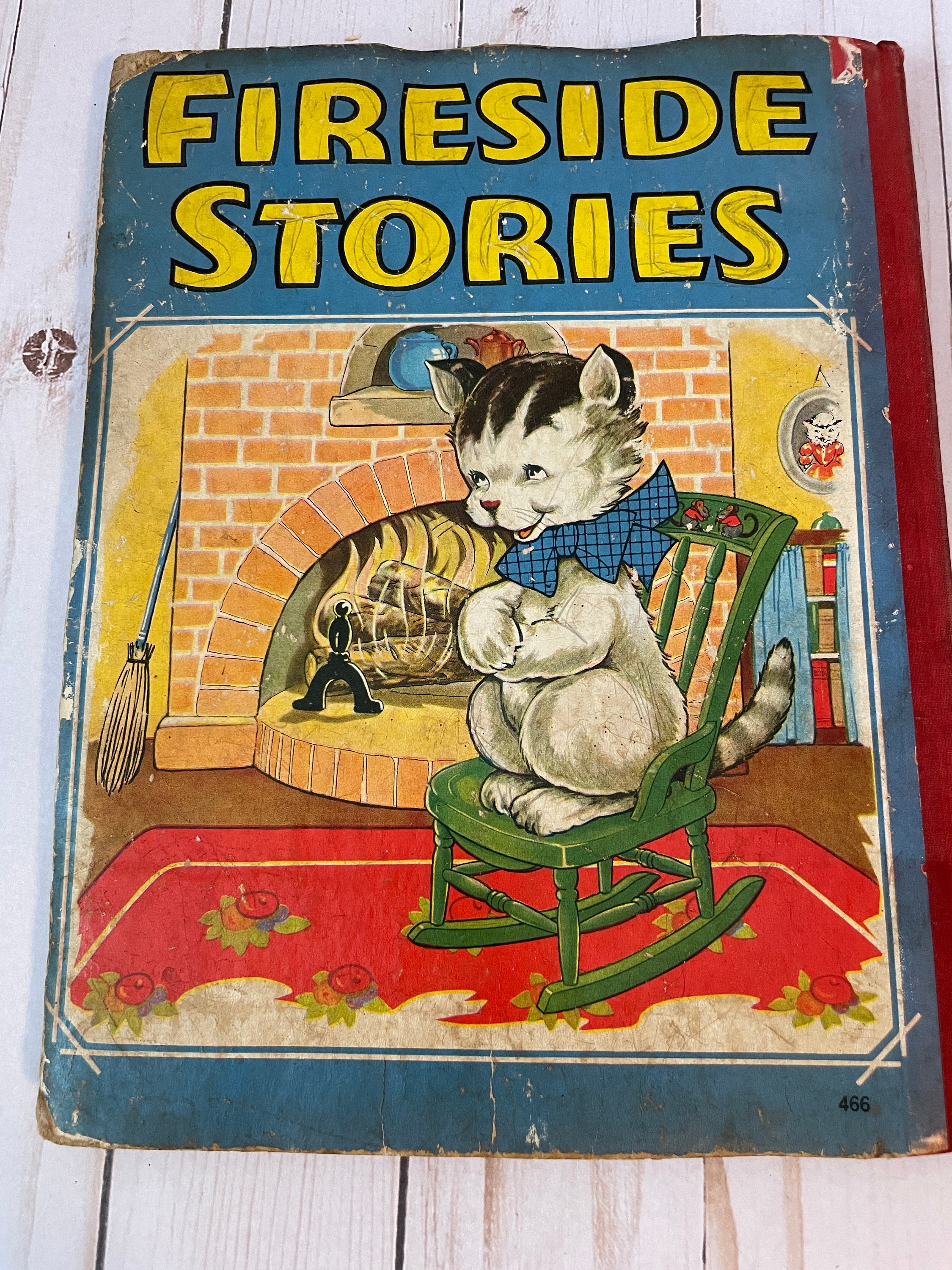 Vintage 1941 Fireside Stories Book - Etsy
