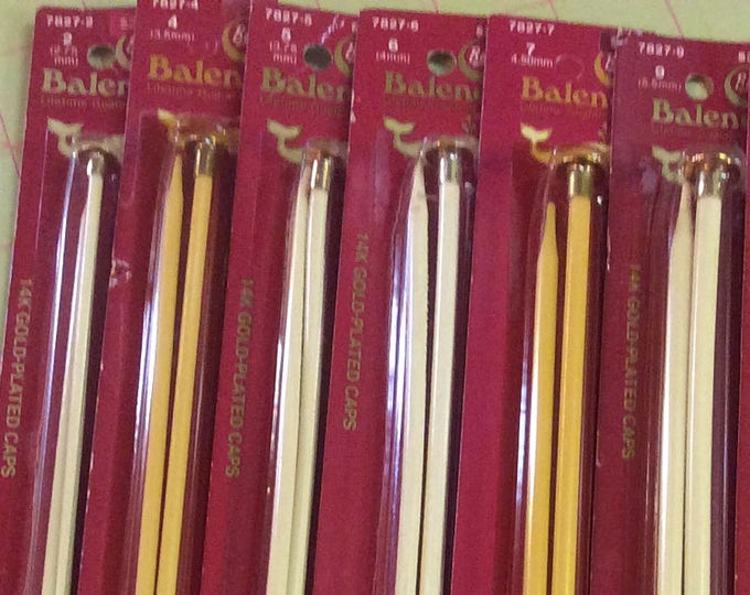 Boye Balene, Made in USA, 10 Inch, Single Pointed, Knitting Needles ...