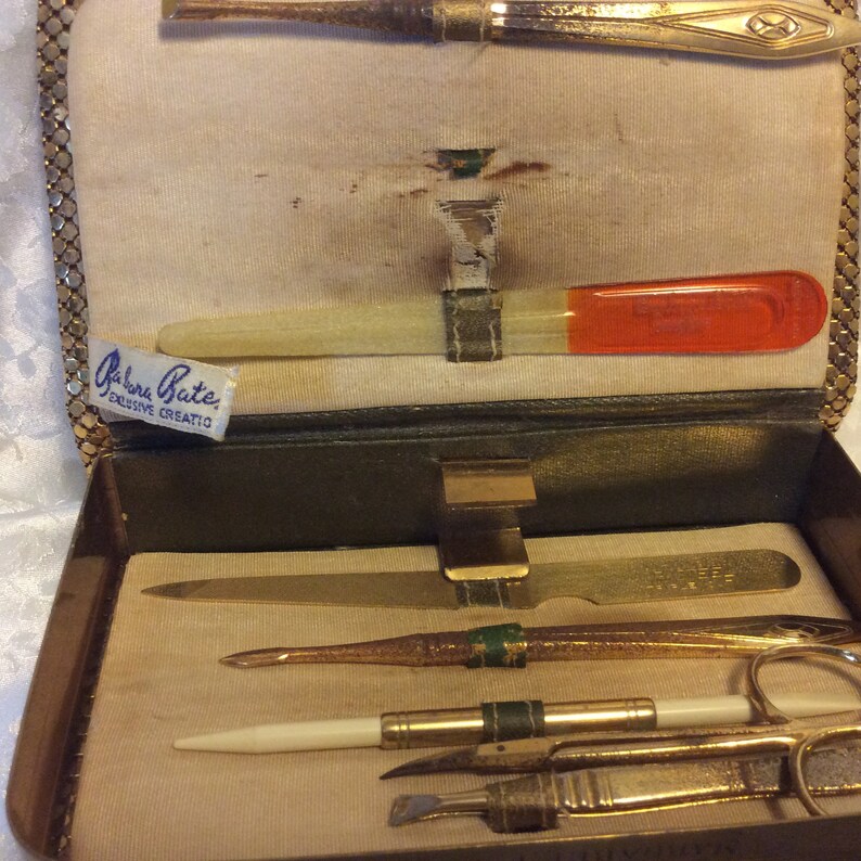 Barbara BATES, Gold Lame, Manicure Kit, Beautiful Exterior, Could Be ...