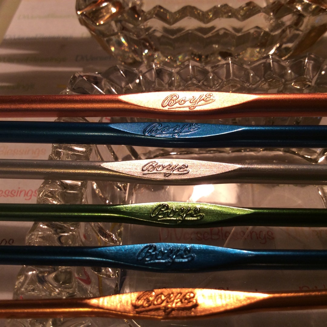 Bargain Lot of 10, Boye Brand, Made in USA, Crochet Hook, 6 Inch ...