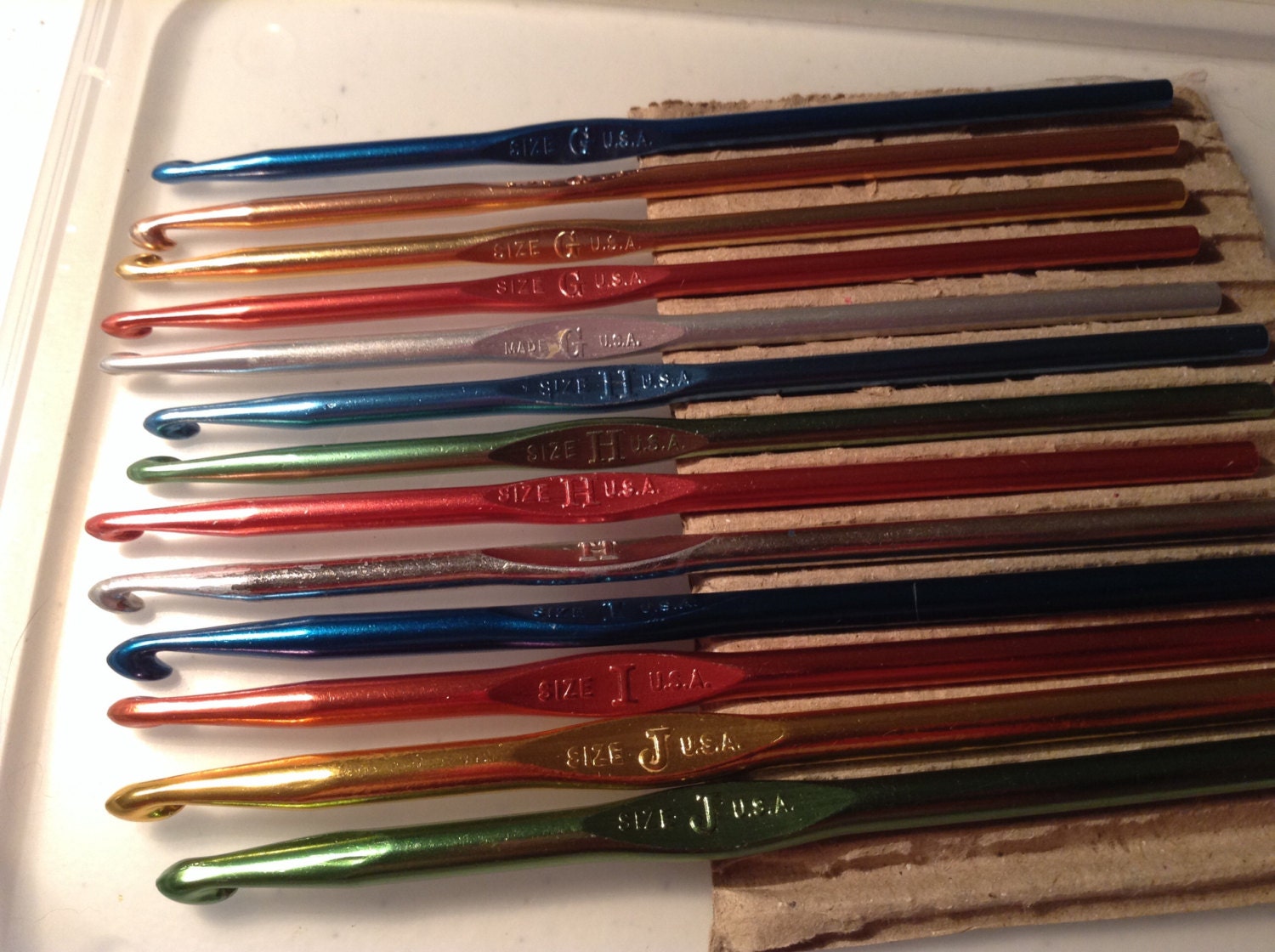 BOYE Brand, Made in USA, Aluminum, "boye", Crochet Hooks, Vintage ...