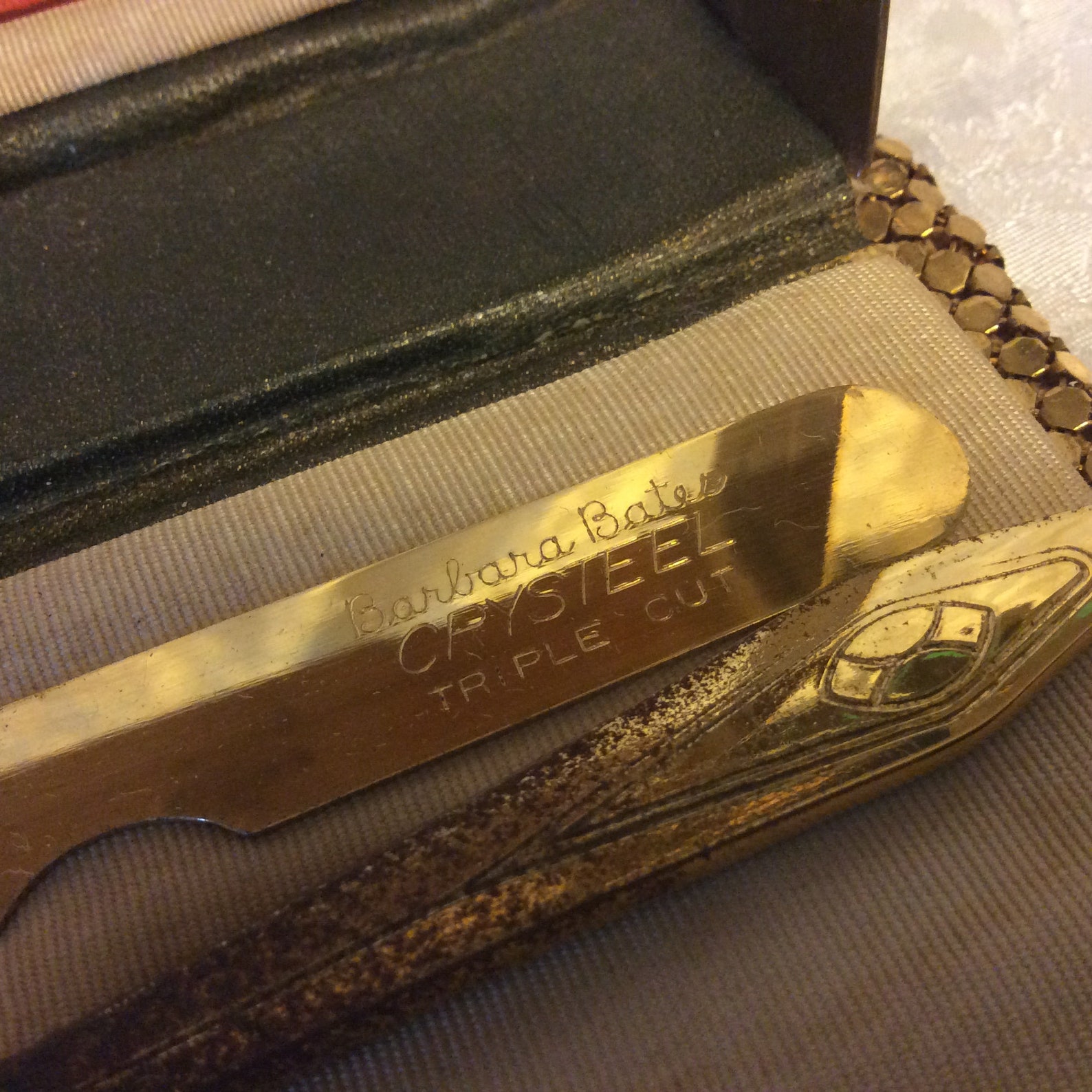 Barbara BATES, Gold Lame, Manicure Kit, Beautiful Exterior, Could Be ...