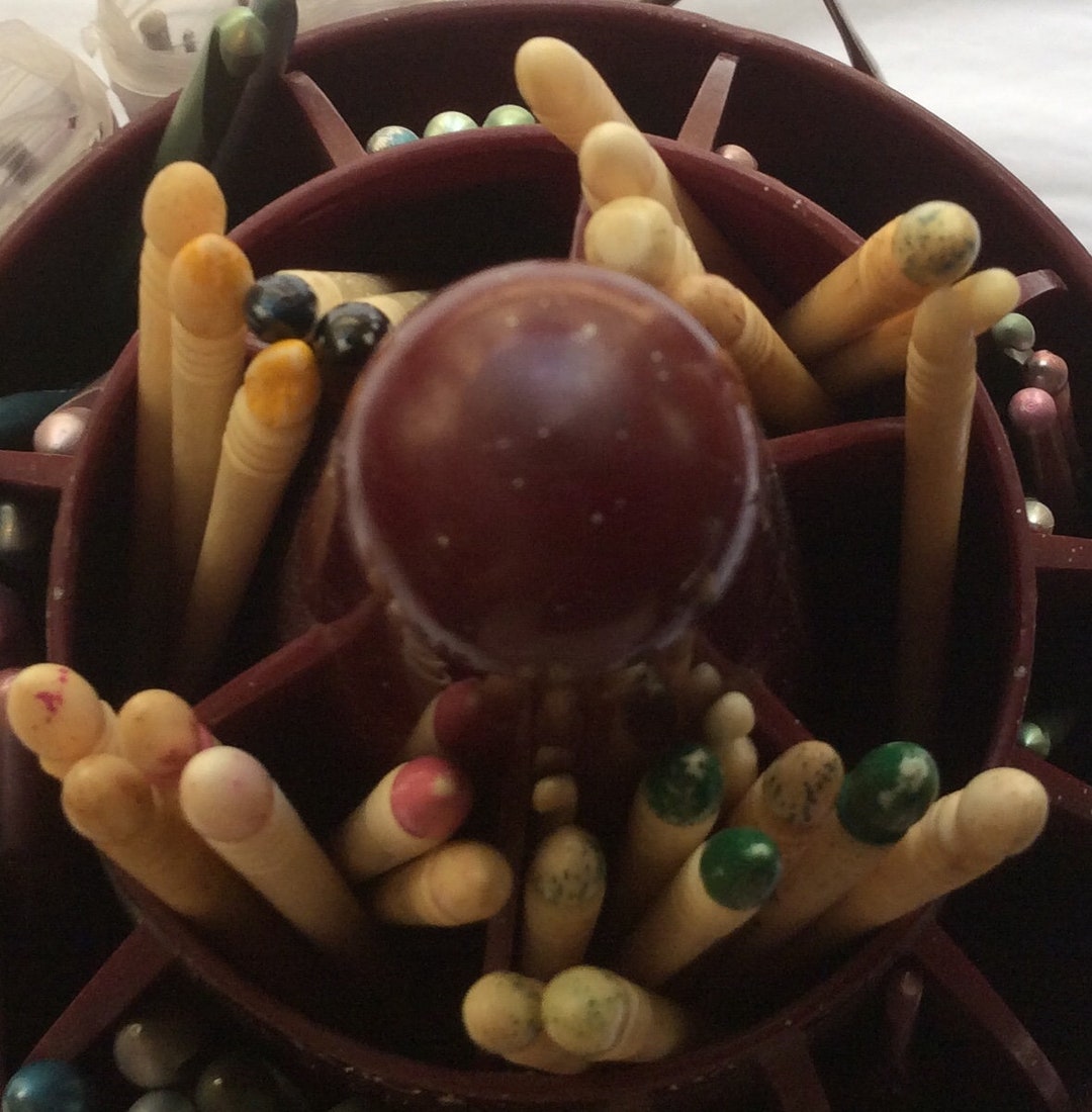 Susan BATES, Ice Cream Cone, Genuine Bone, Ox or Cow, Rare Vintage ...