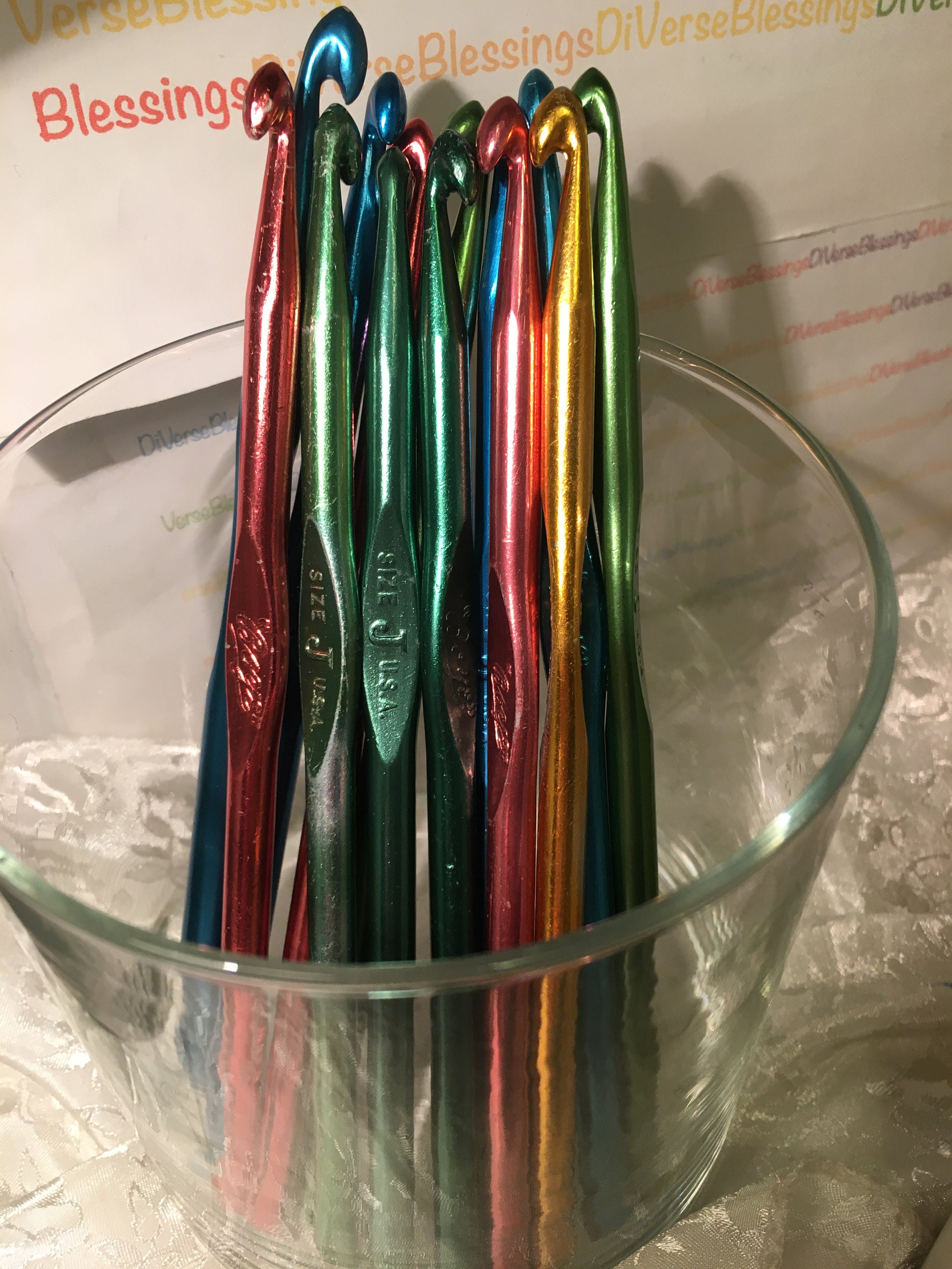BOYE Brand, Made in USA, Aluminum, "boye", Crochet Hooks, Vintage ...