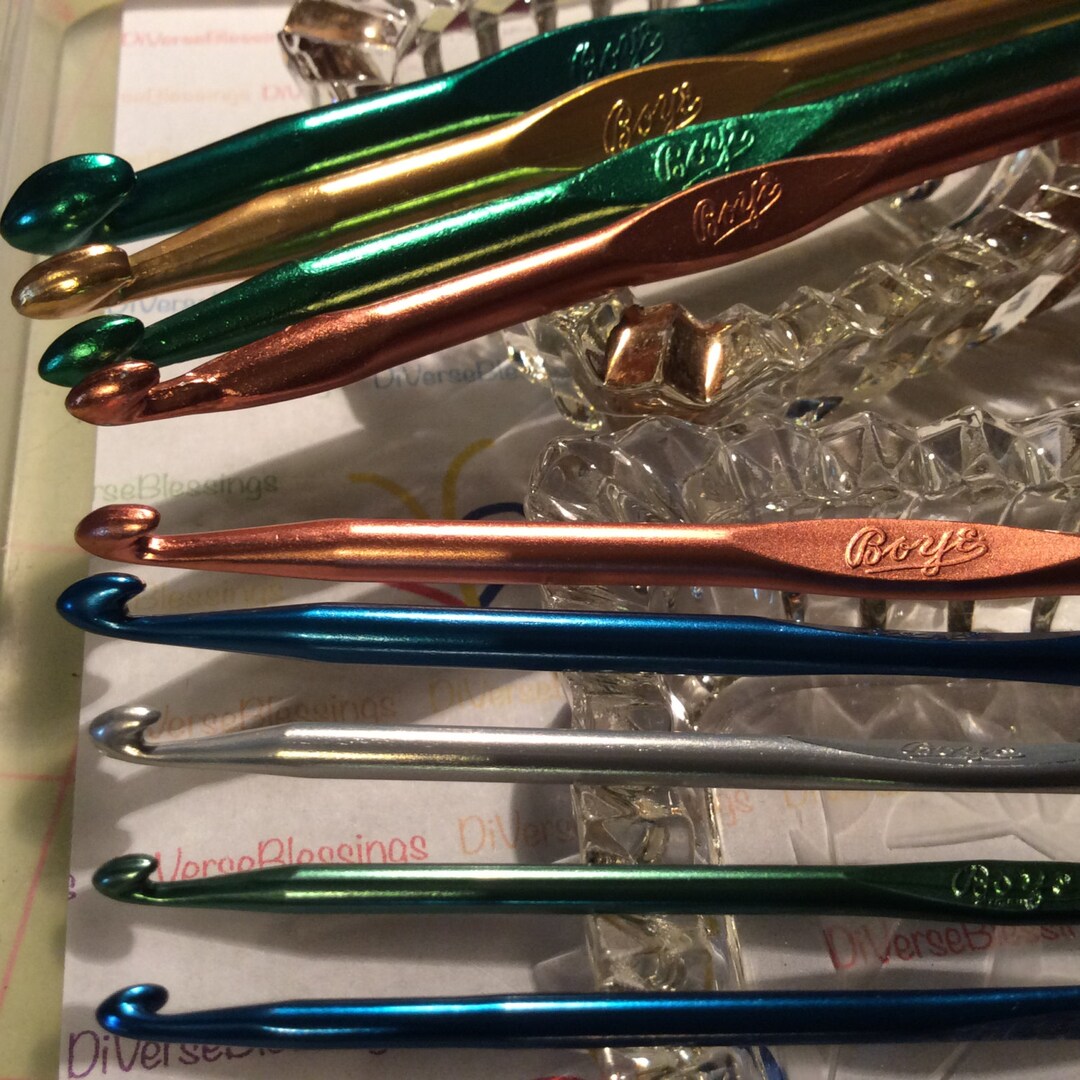 Boye Brand, Made in USA, Aluminum, Crochet Hook, 6 Inch, Single Hook ...