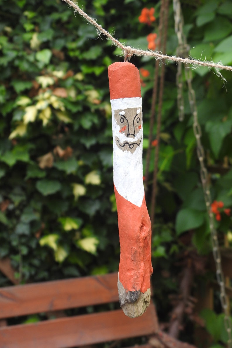 Driftwood Father Christmas Tree Decorations for the Xmas - Etsy