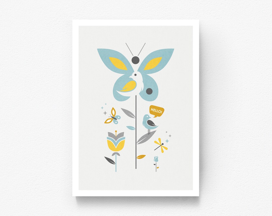 Printable Kids Wall Art Printable Childrens Art Girl Nursery - Etsy