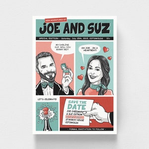 Printable Save the Date / Comic Book Save the Date Unique - Etsy