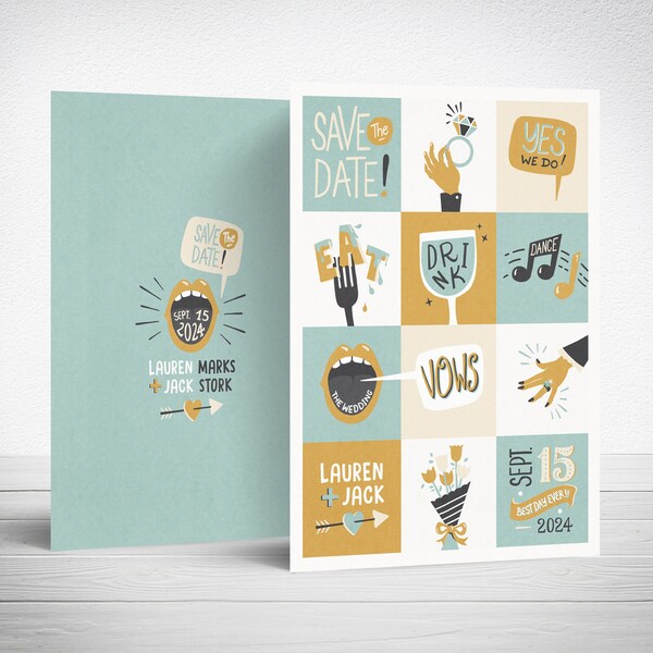 Fun Save the Date - Etsy
