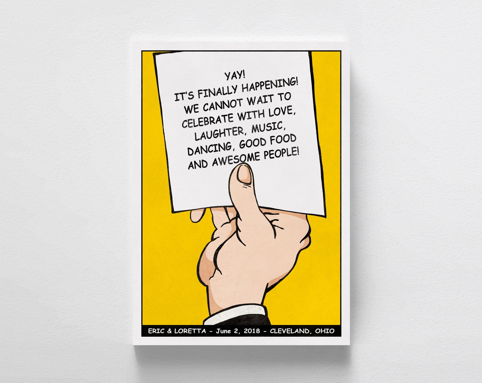 Printable Save the Date / Comic Book Save the Date Unique | Etsy