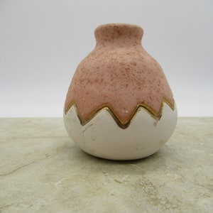KOPA Vase Native American Pottery Pink Turquoise Blue 22k Gold Mesa ...