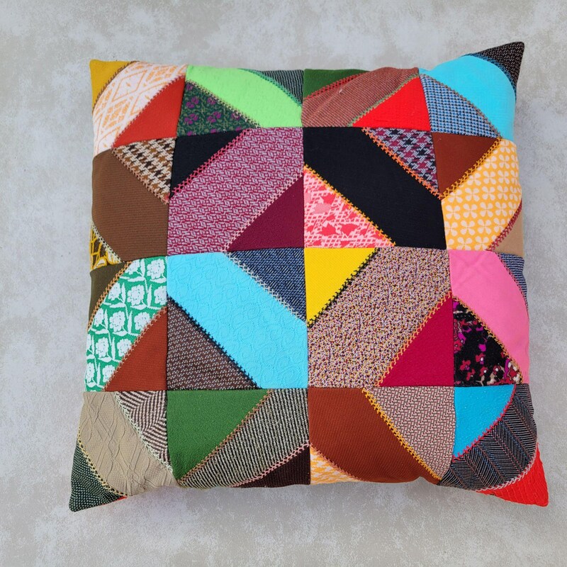 Crazy Quilt Pillows - Etsy