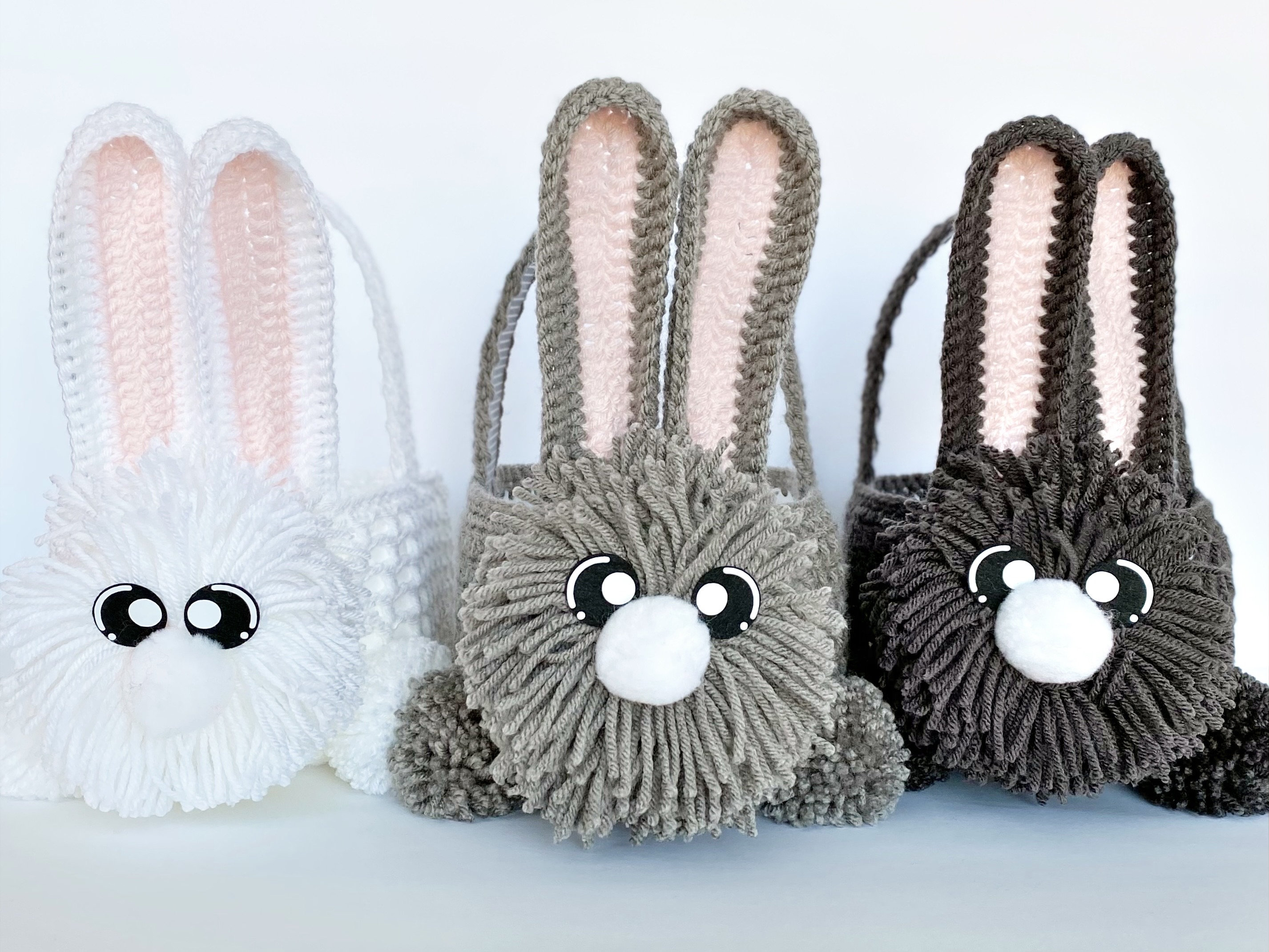 Easter Bunny Basket Crochet Pattern - Etsy