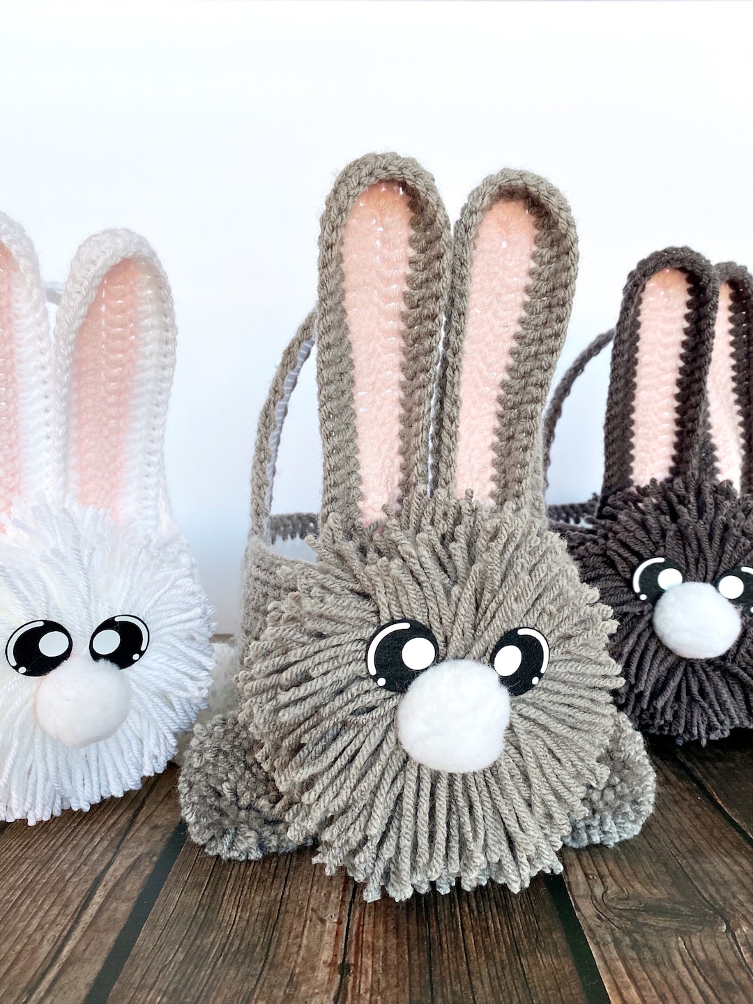 Easter Bunny Basket Crochet Pattern - Etsy