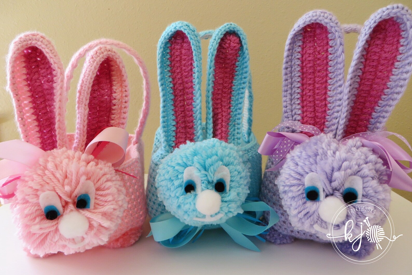 Easter Bunny Basket Crochet Pattern - Etsy