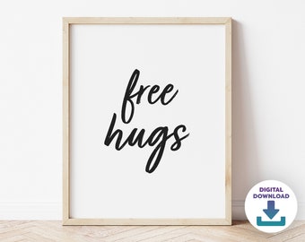 Free Hugs Poster - Etsy
