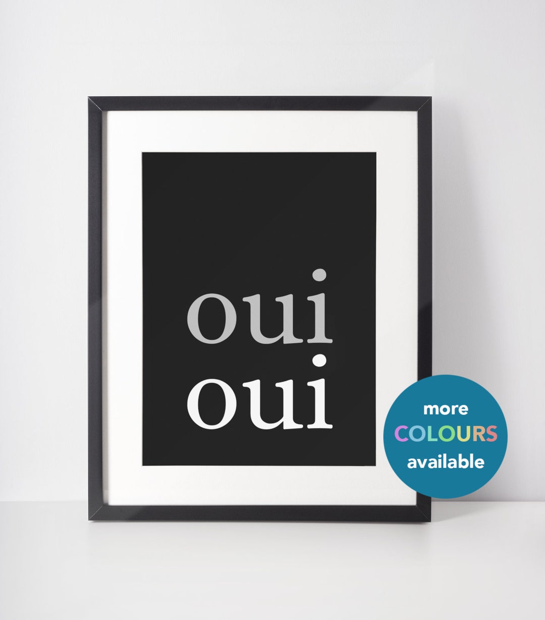 Oui Oui | Funny Bathroom Prints | Salle De Bain Decor | French Powder ...