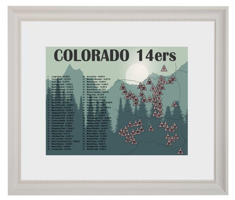 Printable Colorado Fourteener Map, Colorado 14er List, Colorado 14ers ...