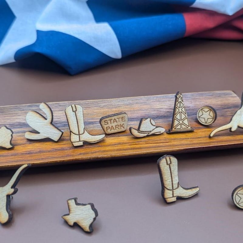 Texas Enamel Pin - Etsy