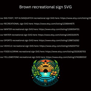 VEHICLE Recreation Symbols Brown White SVG Bundle, NPS Hike Svg, Hiking ...