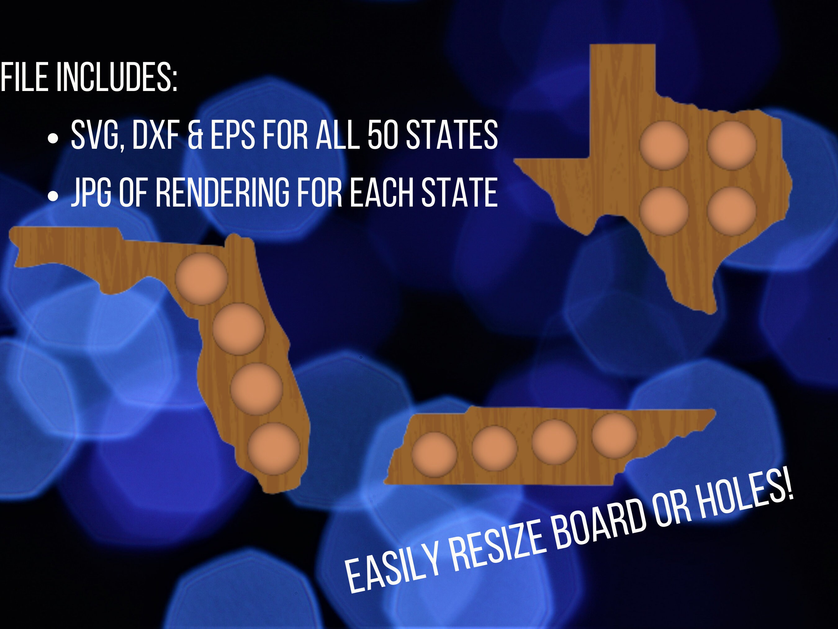 State Shaped Beer Flight Tray Files: SVG, DXF, EPS (digital Download ...