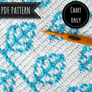 PATTERN Vine Leaf Overlay Mosaic Crochet Pattern - CHART ONLY - Pdf ...