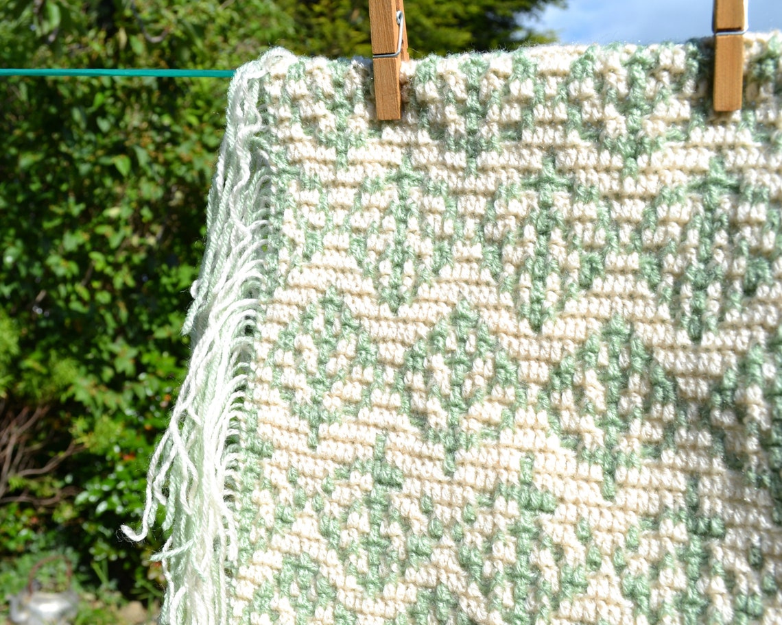 PATTERN Spring Leaf Overlay Mosaic Crochet Pattern CHART | Etsy