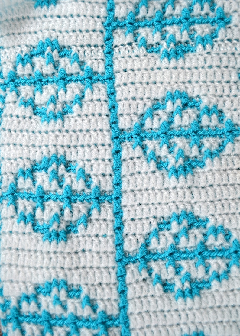 PATTERN Vine Leaf Overlay Mosaic Crochet Pattern - CHART ONLY - Pdf ...