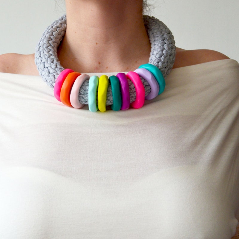 Colorful Necklace - Etsy