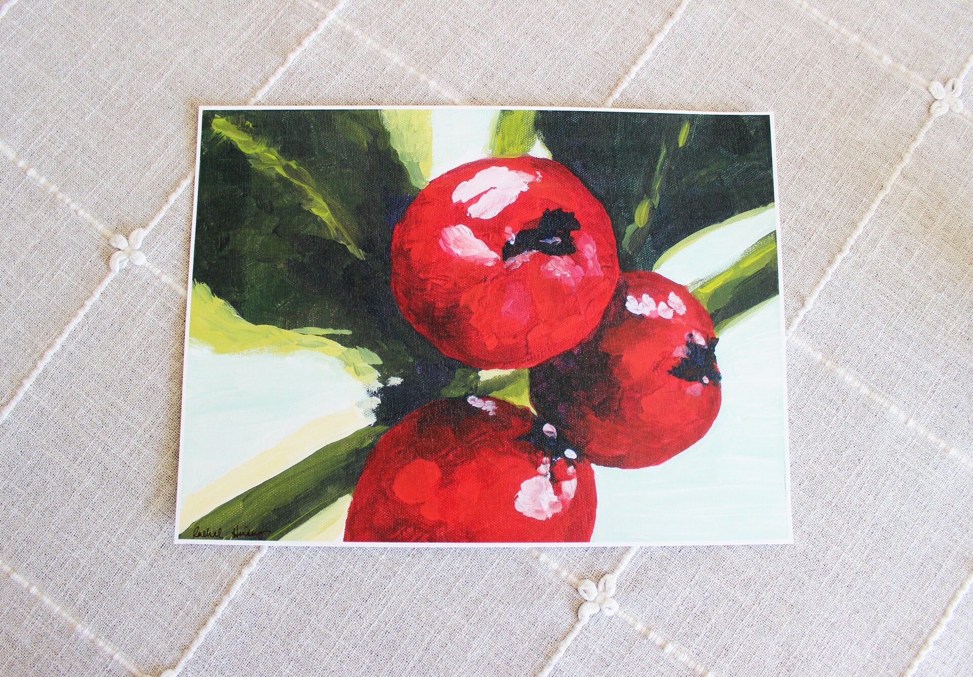 Print: Red Winter Berries - Etsy