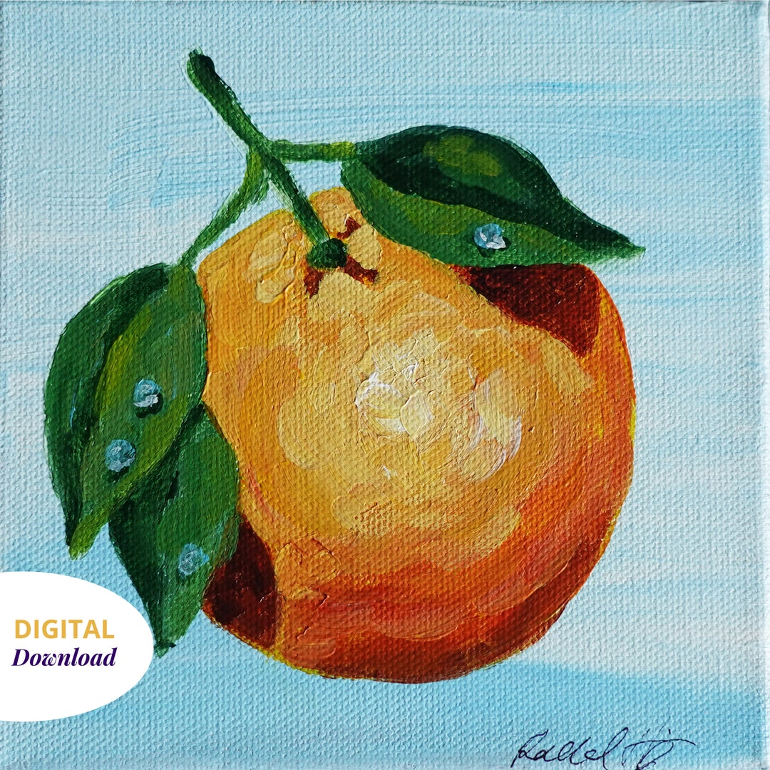 Dunedin Orange Digital Download Square Art Print - Etsy