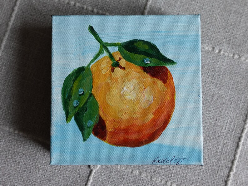 Dunedin Orange Digital Download Square Art Print - Etsy