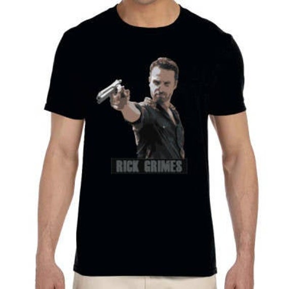 Walking Dead Rick Grimes Fan Art T-shirt | Etsy
